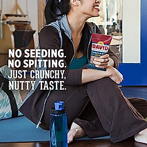 DAVID Roasted and Salted Original Sunflower Kernels, 3.75 oz, 12 Pack