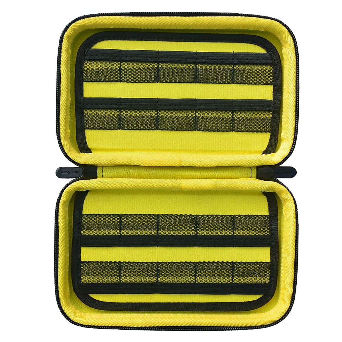 Game Card Holder Storage Case for Nintendo Switch or PS Vita or SD Memory Cards (Black/Yellow)