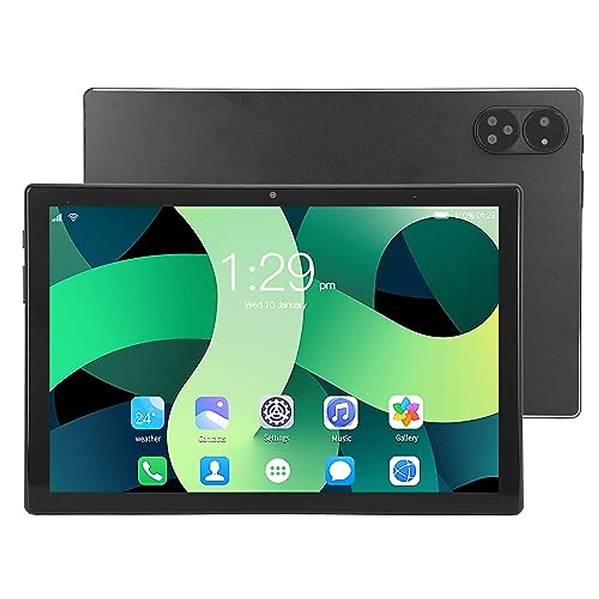 Airshi 10.1 Inch Tablet 8GB 256GB 2 in 1 Tablet with Keyboard for Daily Use (US Plug)