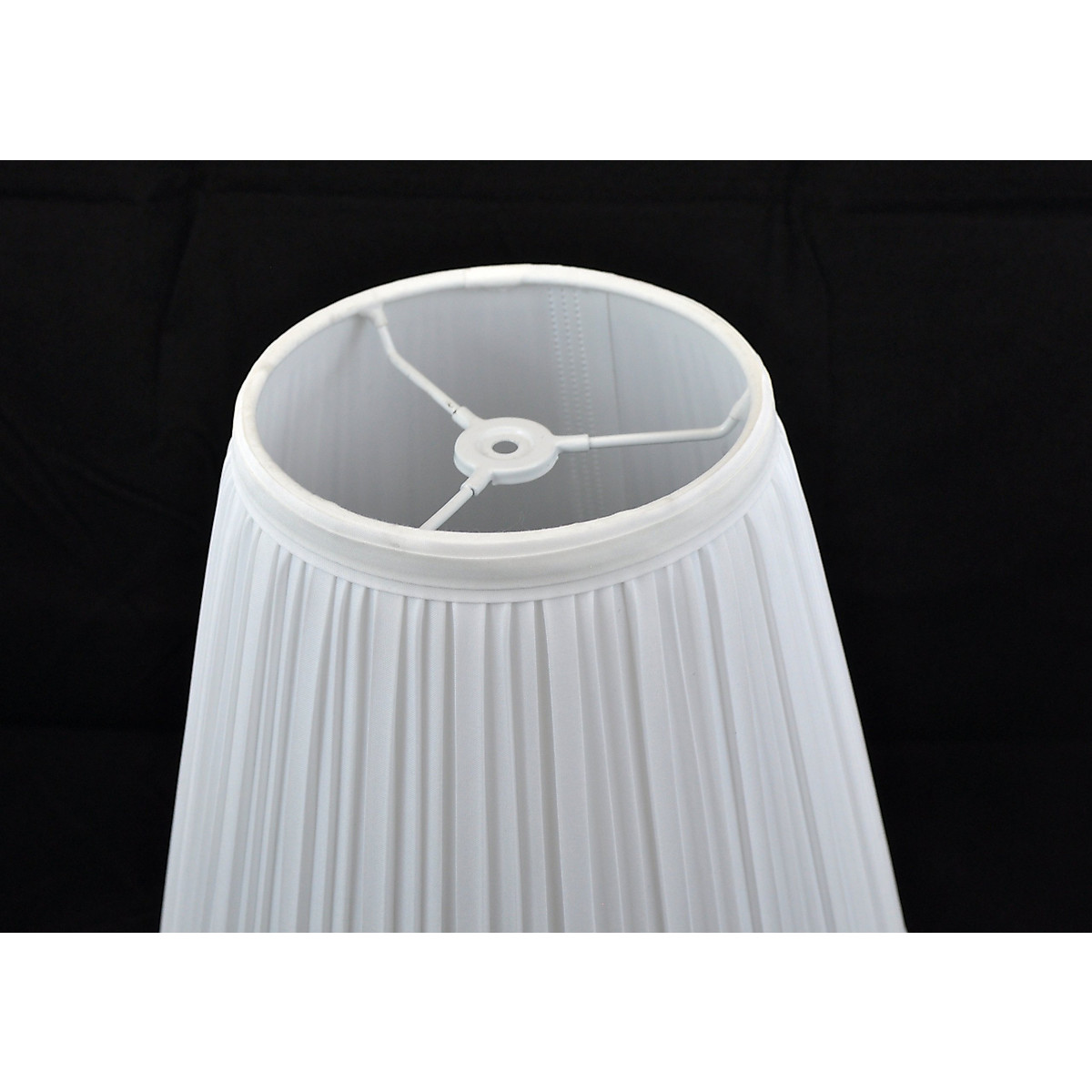 Urbanest Off White Mushroom Pleated Hardback Lamp Shades, Set of 2, 5x9x8.5 Inch (Spider)