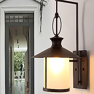 Danzhenshop Farmhouse Wall Sconces Set of One Modern Exterior Outdoor Wall Up Lantern Security Lantern Outside Garden Light - Bedside House Reading Living Room Home Hallway Dining