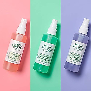Mario Badescu Spritz Mist and Glow Facial Spray Collection Trio, Lavender, Cucumber, Rose , 4 Fl Oz (Pack of 3)