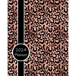 2024 Planner: Daily Weekly and Monthly Calendar | Schedule Organizer | January to December | Animal Print