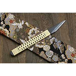 Yoshihiro High Carbon White Steel #1 Kiridashi Knife Made in Japan Chef Tools (Width:18mm)