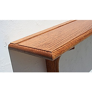 Solid Oak Wall Shelf (48" Wide, Country Medium (03))