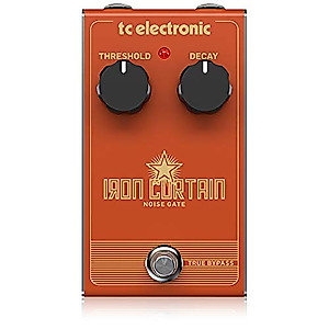 TC Electronic IRON CURTAIN NOISE GATE Ultra Fast and Efficient Noise Gate with 2-Knob Interface