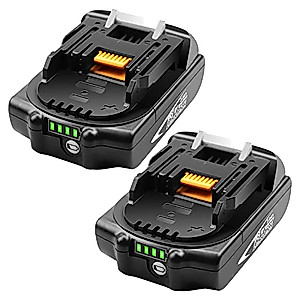 2-Pack 3.0Ah 18 Volt BL1830B Battery Replacement for Makita 18V Battery Lithium ion BL1815 BL1815N BL1820 BL1820B BL1830 BL1840 BL1840B BL1850 BL1840B BL1860 BL1840B with LED Indicator