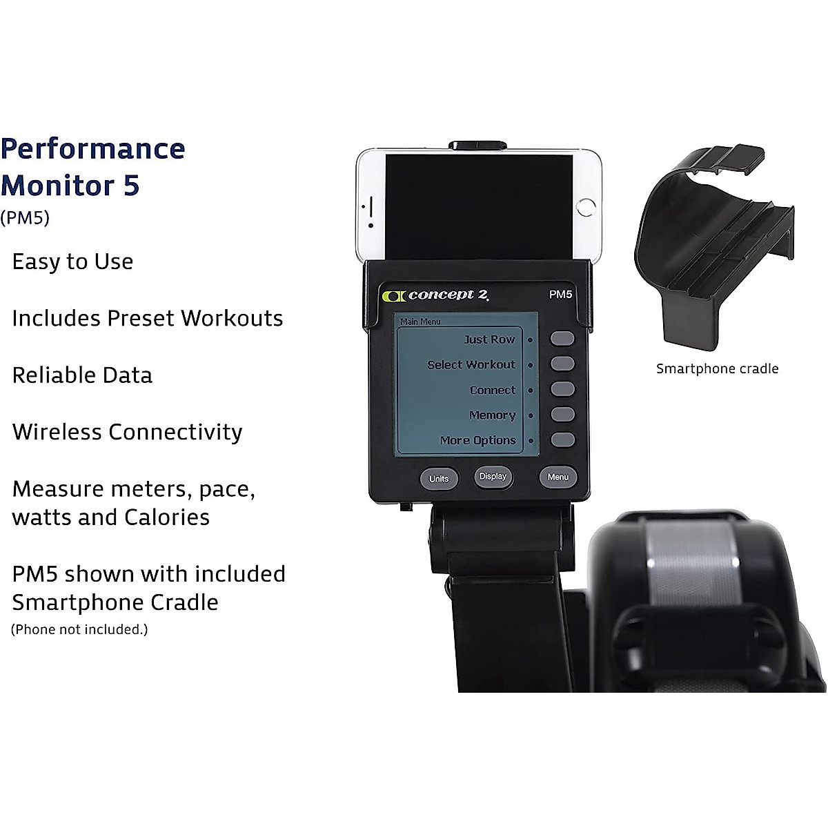 Concept2 Model D Upgraded New Rowing Machine Indoor Rowing Machine for Exercise Control Your Workout Intensity with PM5 Performance Monitor and Bundled with HogoR Cleaning Cloth