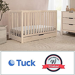 Carter's by DaVinci Colby 4-in-1 Convertible Crib with Trundle Drawer in Washed Natural, Greenguard Gold Certified, Undercrib Storage