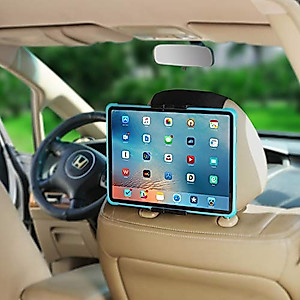 WANPOOL Car Headrest Mount Holder for Tablets and Phones with 5-10.5Inch Screens -Compatible with iPhone iPad Air Mini, Samsung Galaxy, Nintendo Switch