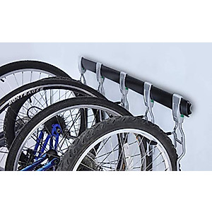 SafeRacks Bike Storage Rack Wall Mount Garage Bike Hanger for 5 Bicycles Adjustable Hooks Organize Bicycles in The Garage(5-Bike Hooks, Holds 500lbs)