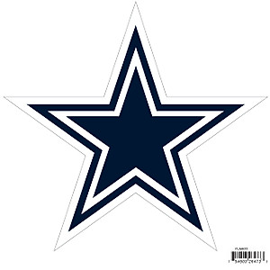 NFL Siskiyou Sports Fan Shop Dallas Cowboys Logo Magnets 8 inch sheet Team Color