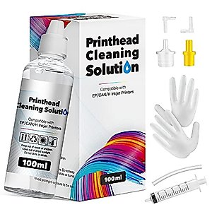 Printer Cleaning Kit | Printhead Cleaning Kit for HP Epson Canon Brother Inkjet Printer 8600 8610 8620 ET-2650 WF-2650 WF-2750 WF-7710 ect,High Efficiency Premium Syringe,100ML Best-Printers Certified