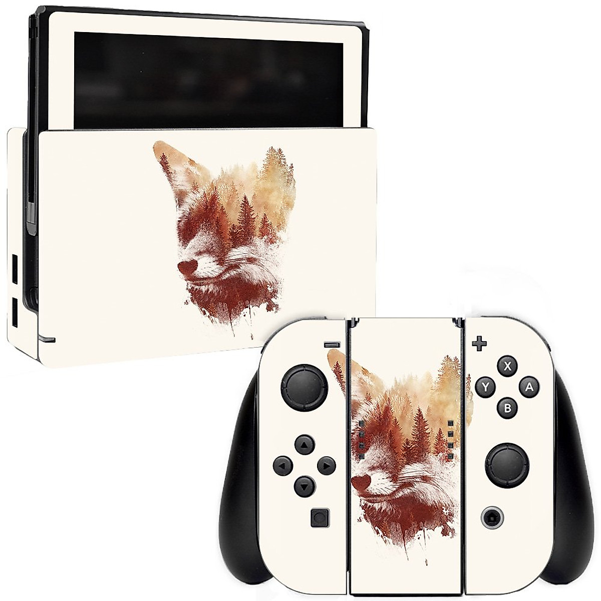 MightySkins Skin Compatible with Nintendo Switch - Blind Fox | Protective, Durable, and Unique Vinyl Decal wrap Cover | Easy to Apply, Remove, and Change Styles | Made in The USA