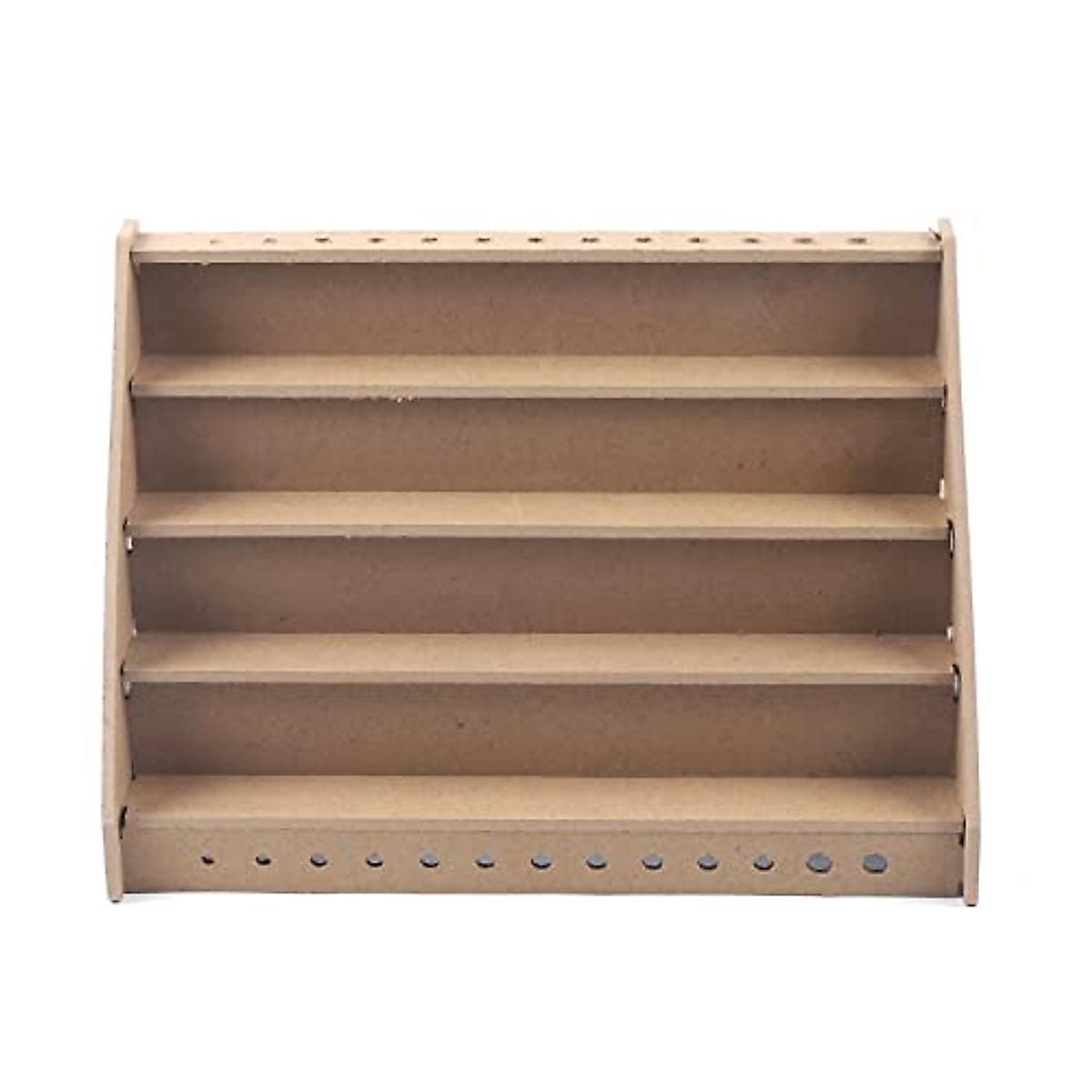 YIYIBYUS Wooden Pen Organizer - 4 Tier Wooden Storage Rack Stand Holds Acrylic Paint Bottle Model Hobby Parts US,Multi-Functional DIY Pen Holder Box, Easy Assembly, Home Office Art Supplies Organizer