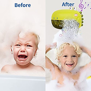 Grechi Dinosaur Bath Toys,Baby Bath Toys for The Baby Bathtub,Toddler Bath Toys Automatic Bubble Machine,Plays 12 Children’s Songs,Bath Toy Makes Great Gifts for Toddlers Age 2 3 Year Old Girl Boy
