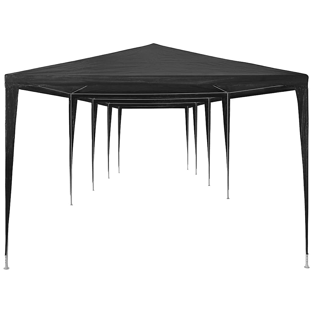 Party Tent,Outdoor Gazebo, Hardtop Gazebo,Backyard Gazebo,Garden Gazebo,Camping Gazebo,UV and Water Resistan,for Parties,Wedding,Outdoor Events,BBQ,9.8'x39.4' PE Anthracite