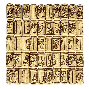 FOSUTOU #8 natural wine corks (SIZE 7/8" x 1 3/4") bag of 50 best for homemade wine and DIY arts.