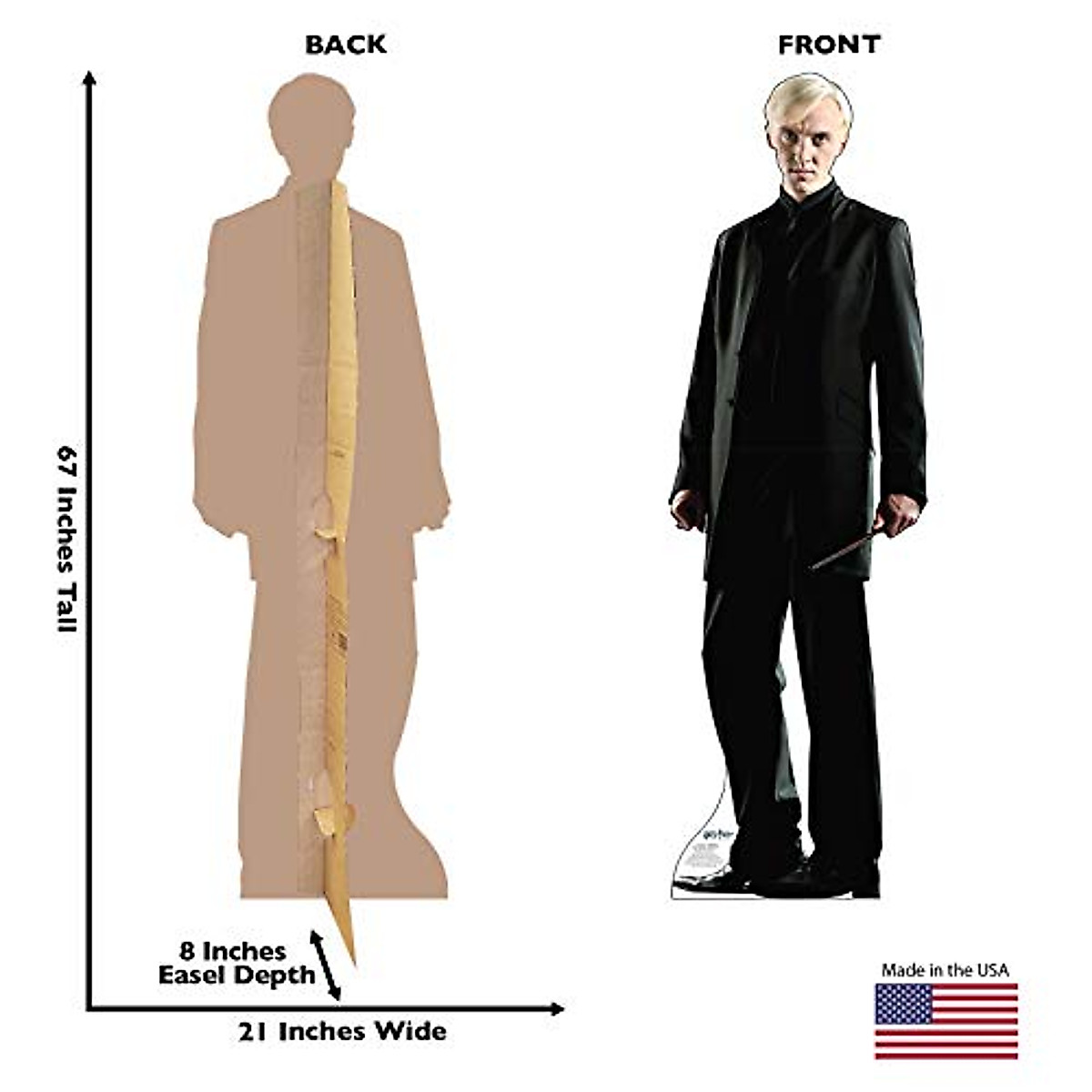 Advanced Graphics Draco Malfoy Life Size Cardboard Cutout Standup - Harry Potter and The Deathly Hallows