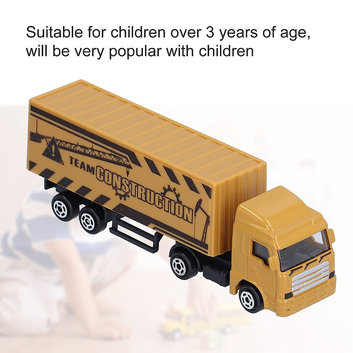 Simulation Mine Truck Model, Alloy Construction Engineering Trucks Model Big Trailer Transport Vehicle Static Car Model Toy