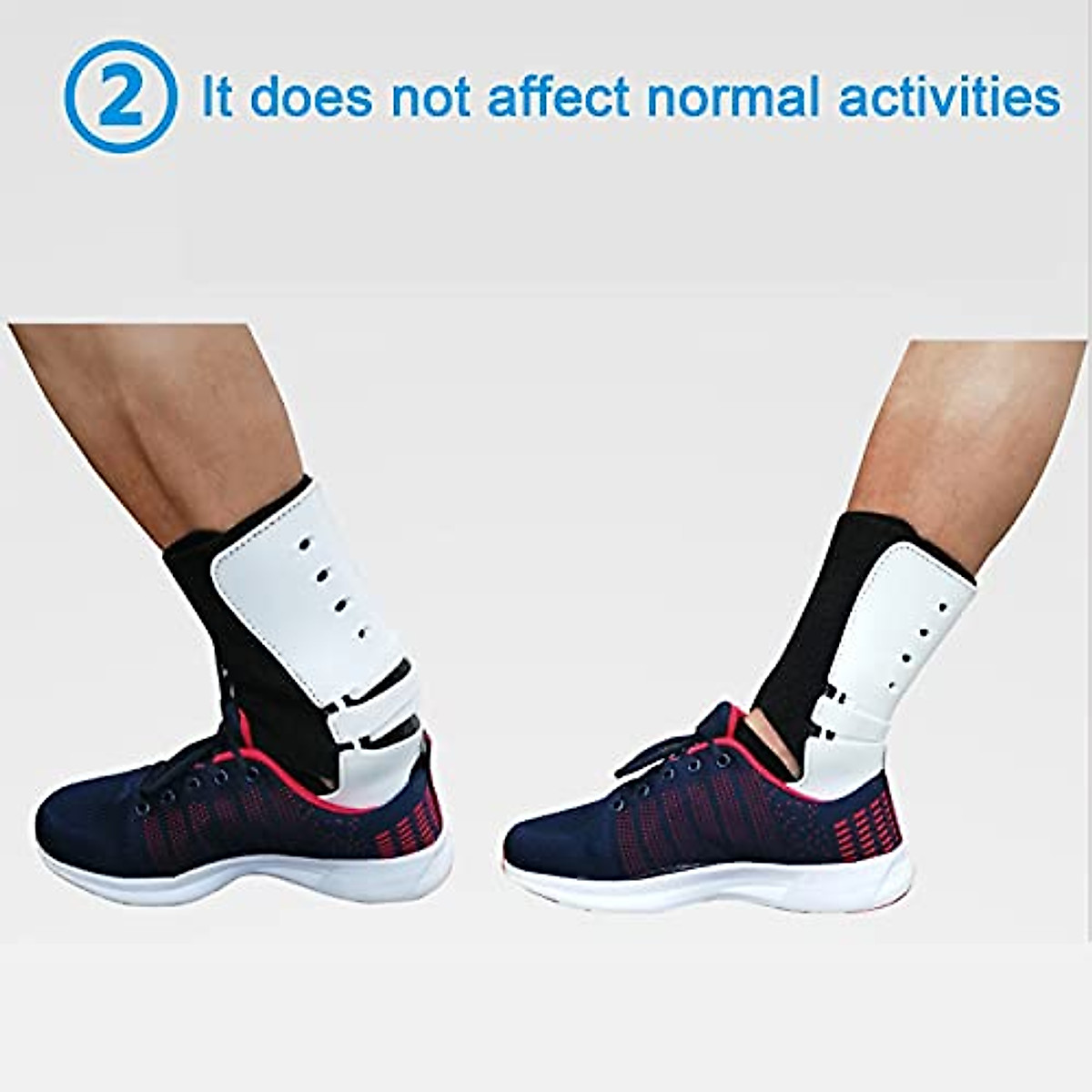 Adjustable Lace Up Ankle Brace, Stable Support Adjustable Fastener Breathable Adjustable Compression Ankle Braces Practical for Sports for Ankle Injuries(Right foot, L)