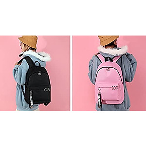 WANHONGYUE One Piece Monkey D Luffy Anime Backpack Book Bag Laptop School Bag Women Girls Cosplay Daypack Rucksack Bag Pink/20