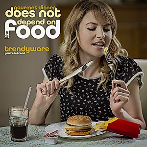 Silverware Set Limited Edition – 24 Piece Family Dinnerware Set – Flatware Set for 6 – Silver Tableware Set w/Gold Accents – Great for Family Gatherings & Daily Use – Spoons, Knives, Teaspoons, Forks