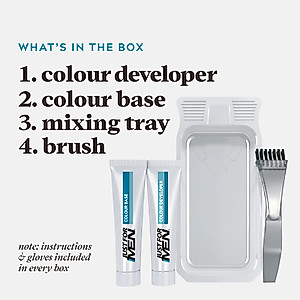 JUST FOR MEN Brush-In Color Gel, Mustache & Beard M-25 Light Brown 1 Each