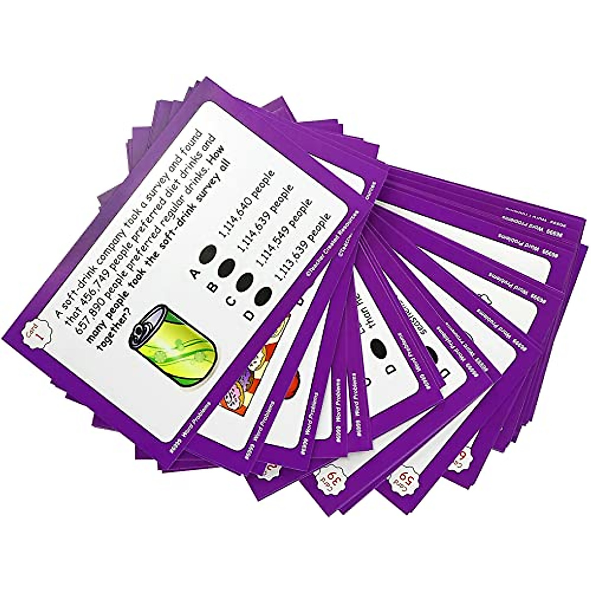 Teacher Created Resources Power Pen Learning Cards: Solving Word Problems Grade 4 (6999)