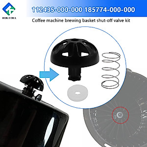 KOLEOLL 2 Pack Coffee Maker Brew Basket Stop Valve Kit 112435-000-000 185774-000-000 Compatible with Hamilton Beach Coffee Makers 990117900 990237500