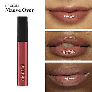 Mented Cosmetics Lip Gloss for Women Tinted Lip Balm Stain, Long Lasting Buildable Moisturizing Lipgloss Lipstick Topper, Made in USA, Cruelty Free Vegan Makeup, Mauve Over