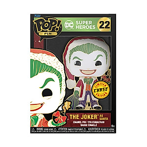 Funko Pop! Pin: DC Super Heroes Holiday - Joker as Santa with Chase (Styles May Vary)