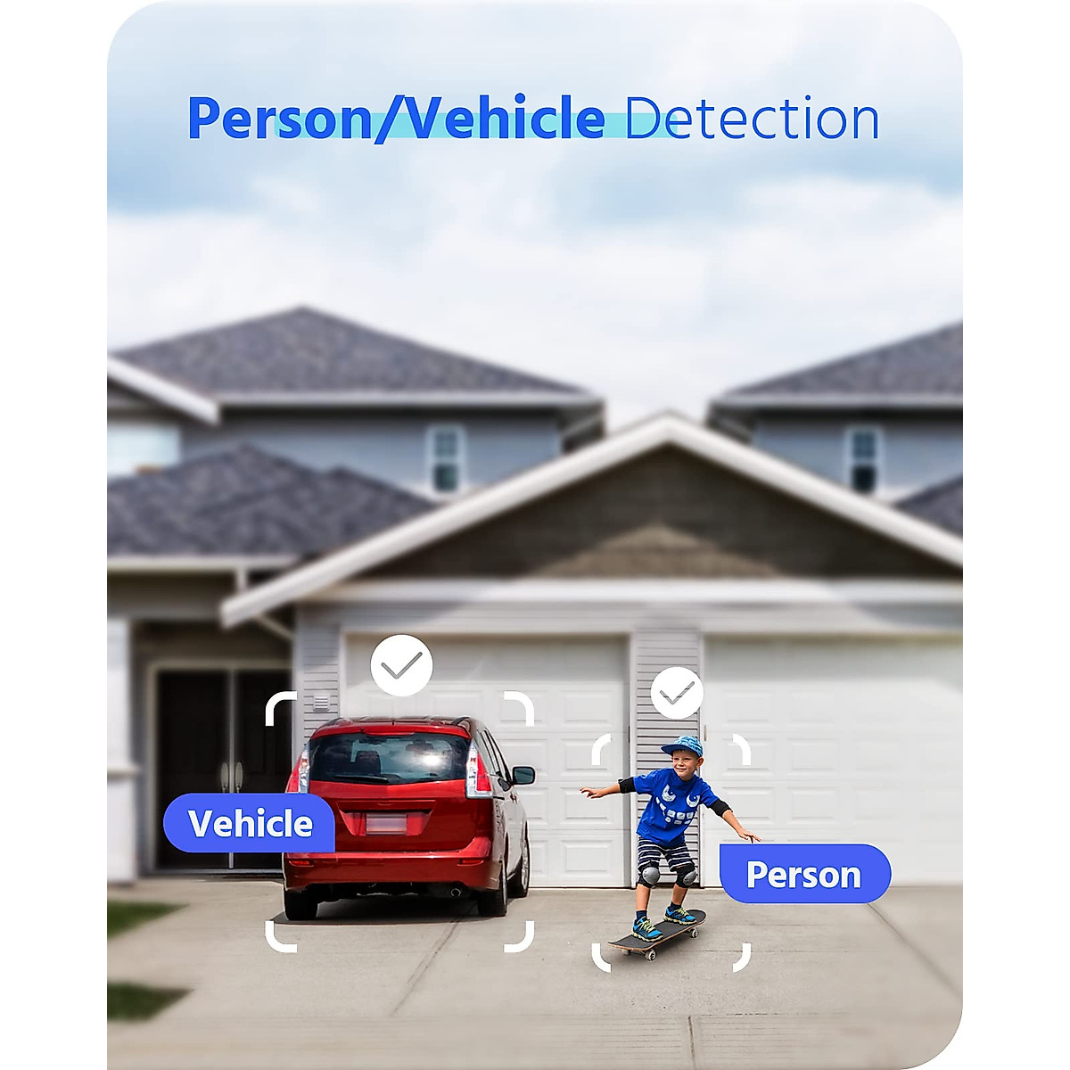 ANNKE 4K Security Camera System, 8CH 8MP AI DVR with Human & Vehicle Detection, 2TB HDD and 4 x 4K IP67 Bullet Home & Surveillance Cameras, Work with Alexa, Easy Remote View, Smart Color Night Vision