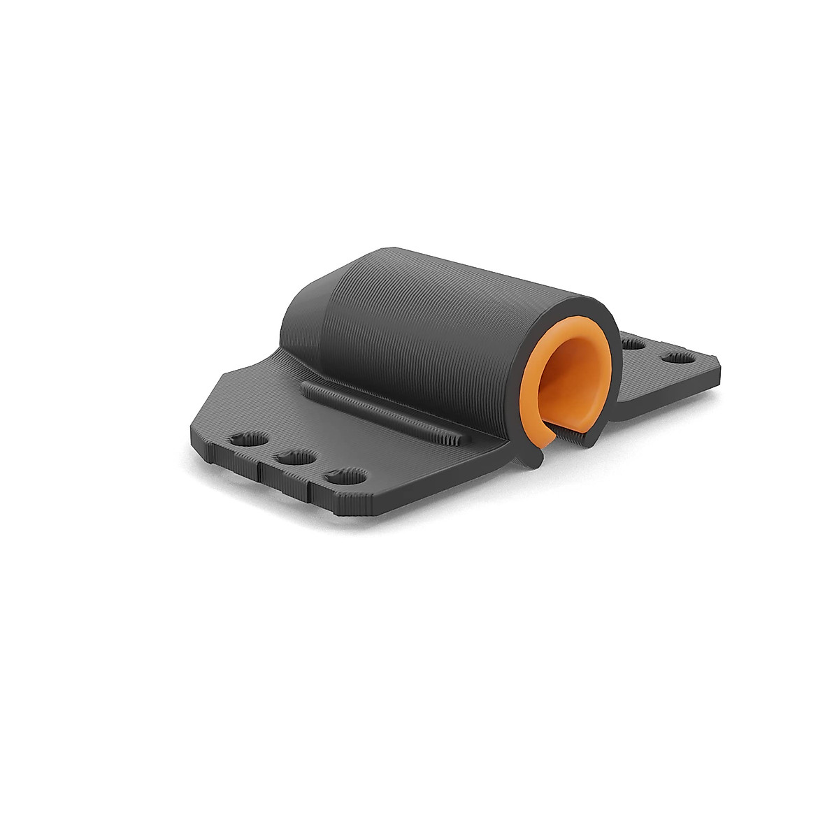 Isolate IT Lavalier Microphone Isolation Shield System with Sorbothane (Compatible with Rode SmartLav+, Black/Orange)