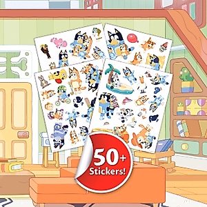 Crayola Bluey Color & Sticker Activity, Bluey Coloring Book, 32 Coloring Pages, Gift for Kids, Ages 3, 4, 5, 6