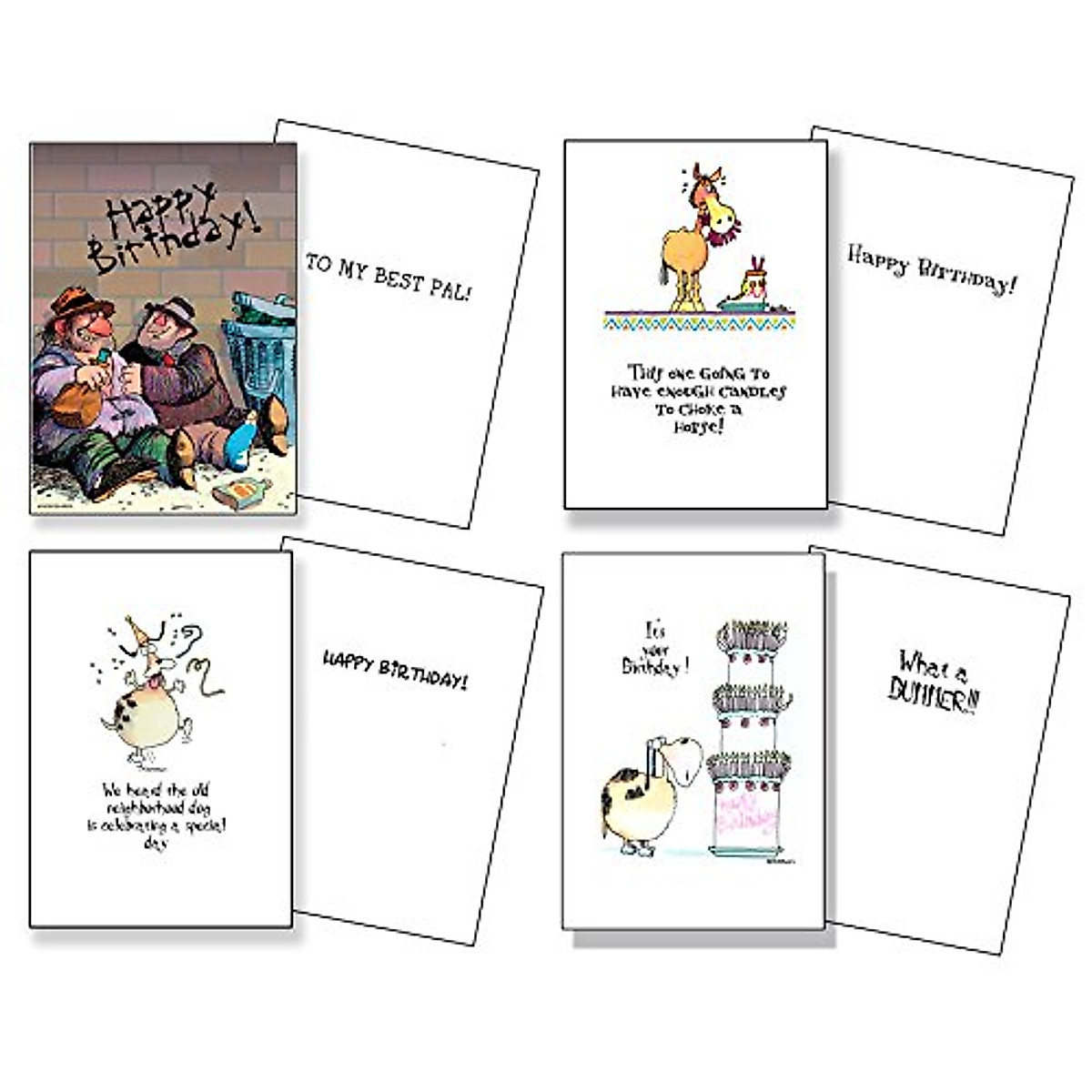 Stonehouse Collection 48 Different Funny Birthday Cards - Assorted Birthday Card Box Set of 48 Card & Envelopes