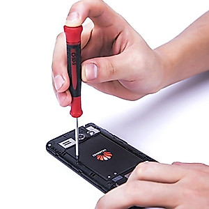 EFFICERE 9-Piece Precision Screwdriver Set | Phillips #0, 00, 000 | Flat 1.5mm, 2.0mm, 2.5mm | Torx T5, T6, T7 | Durable Chrome Vanadium Steel Shaft, Magnetic Tip, Ergonomic Grip, and Swivel End Cap