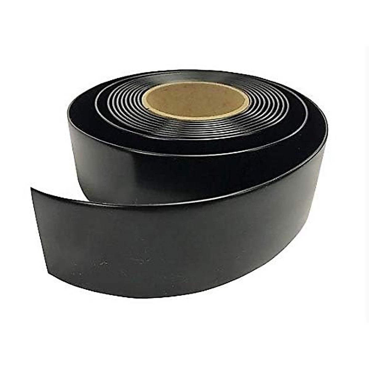 1.5" Wide x 20' Roll Vinyl Strap for Patio Chairs, Lawn Furniture, and Deck Chairs, Make Your Own Replacement Straps, Plus 20 Free Fasteners, (Black)