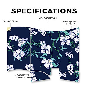 MightySkins Skin Compatible with Ventolin HFA Asthma Inhaler - White Freesia | Protective, Durable, and Unique Vinyl Decal wrap Cover | Easy to Apply, Remove, and Change Styles | Made in The USA