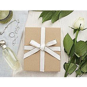 MESHA Kraft Jewelry Gift Boxes with Lids, 6x5x1 Cotton Filled Jewelry Boxes, Necklace Gift Box, Bracelet Gift Box, Earring Box, Bulk Jewelry Boxes for Shipping, Small Business, Accessories, Brown 42 Pcs