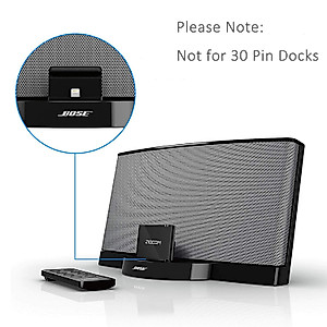 ZIOCOM 8 Pin Bluetooth Adapter Receiver for Bose Sounddock III/XT, JBL MS302GM, Philips DS1155B/93, Philips AJ7260D/93, Yamaha TSX-14, iHome IPL8BN, Zeppelin Air C Bowers Wilkons, RSR DS406BT