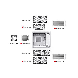 JONSBO D30 Black Mini Micro ATX Tower Computer Case, Aluminum Panel, Glass Side Windows,Simplicity MATX case,240 Liquid Cooling & 168mm Air Cooling, 355mm gpu Support,Black pc case