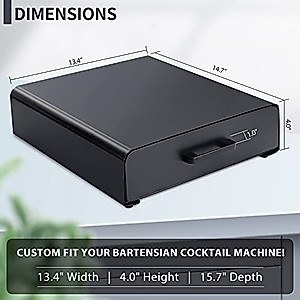 Premium Pod Holder for Bartesian Cocktail Capsules, Fits Under Bartesian Cocktail Machine & bev by BLACK+DECKER Cocktail Maker, Cocktail Capsule Drawer Counter Space Organizer (40 pods)