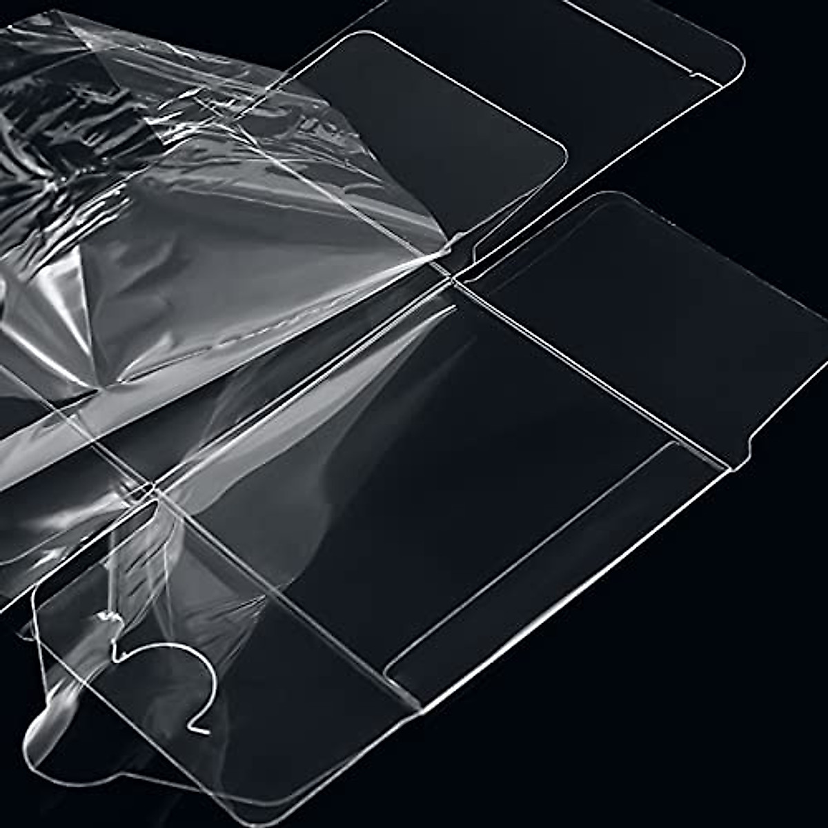 Oomcu 80 Pack Clear Plastic Favor Boxes,Transparent Macaron Cupcake Chocolate Candy Cookies Malt Balls Soap Gift Single Individual Packaging Boxes for Wedding Party Baby Shower Display(2" x 2" x 2")