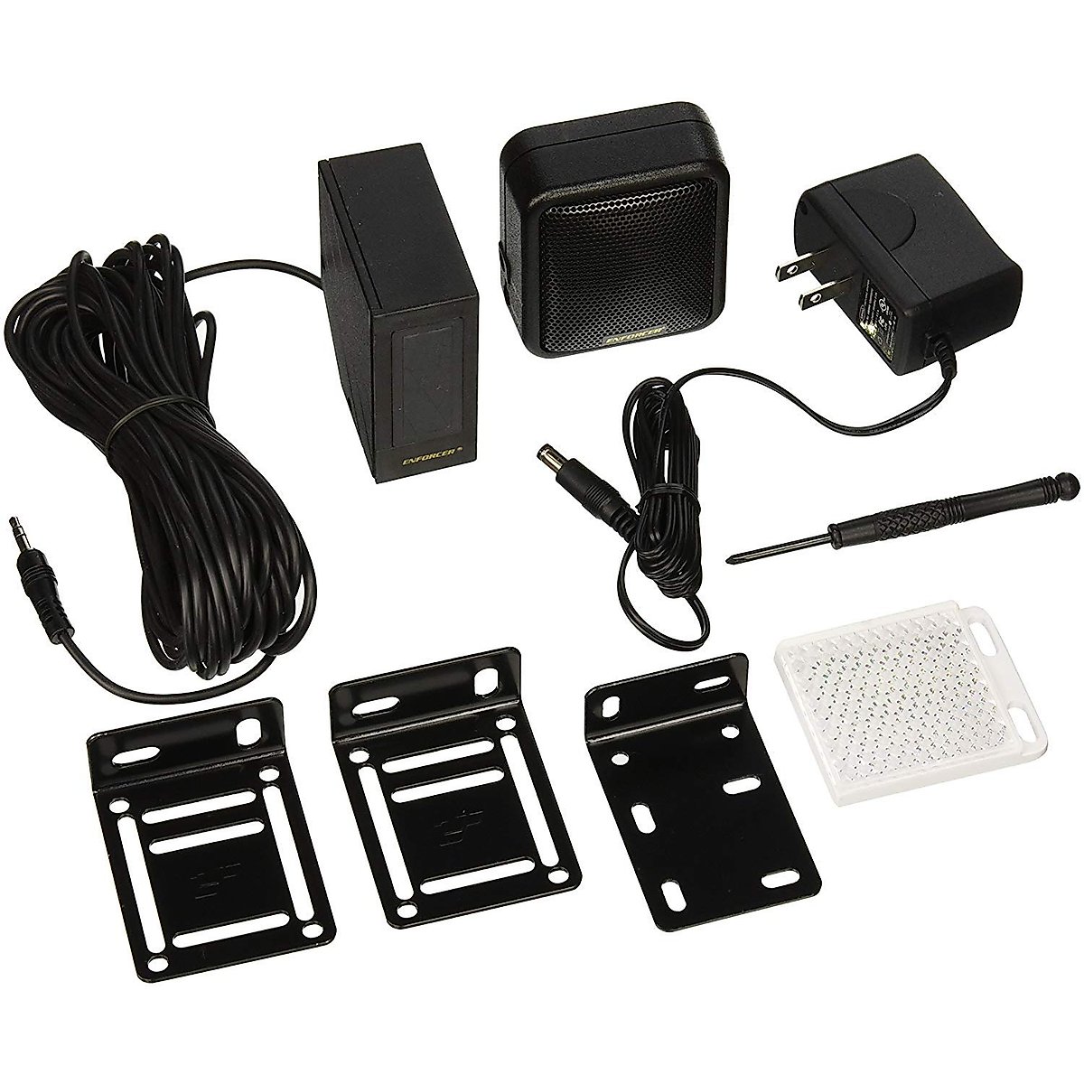 Seco-Larm E-931CS22RRCQ Enforcer NIR Retro-Reflective Entry Alert System, Up to 22 ft of Sensing Range, Speaker Volume Adjustment, Adjustable Sounding Time, 9VDC Adapter Included