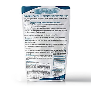 200 Grams INDIGO POWDER For Hair Dye/Color - The Henna Guys