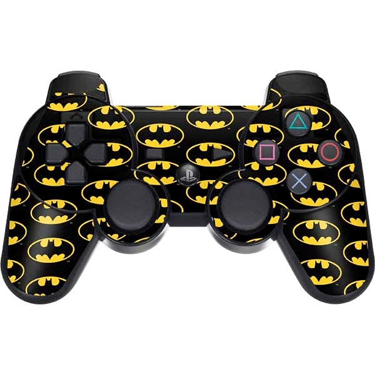 Skinit Decal Gaming Skin Compatible with PS3 Dual Shock Wireless Controller - Officially Licensed Warner Bros Batman Logo Pattern Design