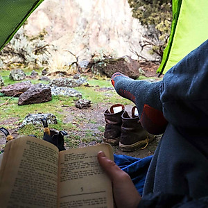 CloudLine Hiking Socks - Light Cushion Merino Wool, Seamless, Moisture Wicking, & Breathable - Large Evergreen