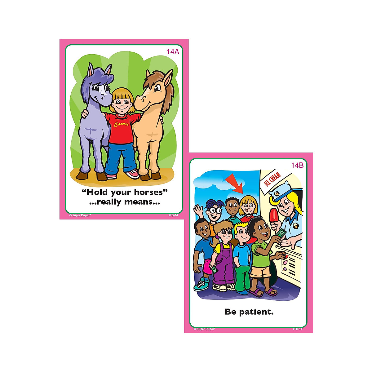 Super Duper Publications | Idioms Fun Deck | Figurative Language Skills Flash Cards | Educational Learning Materials for Children