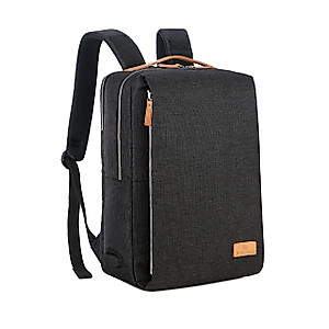 Nordace Siena Smart Backpack with USB Charging - 15.6 Inch Laptop Backpack, 19L Daily Backpack for Travel, Everyday, Work, or School (Black)